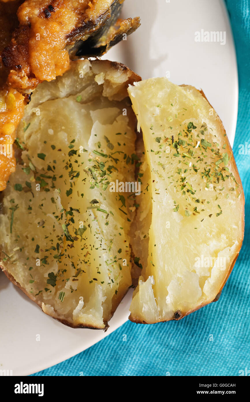 Potato overhead closeup Stock Photo - Alamy