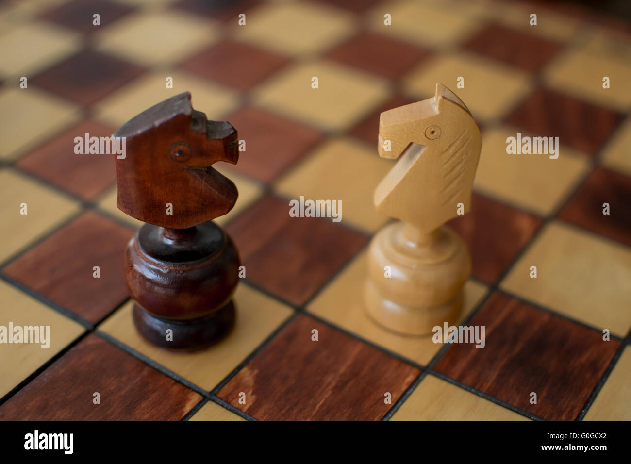 Chess knights hi-res stock photography and images - Alamy