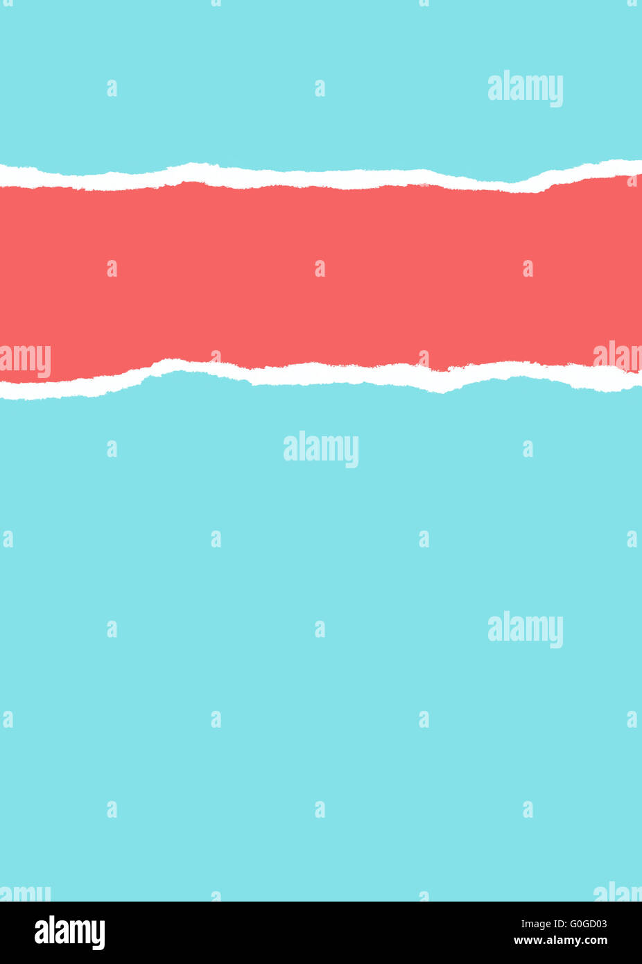 Torn light blue wrapping paper Stock Photo - Alamy