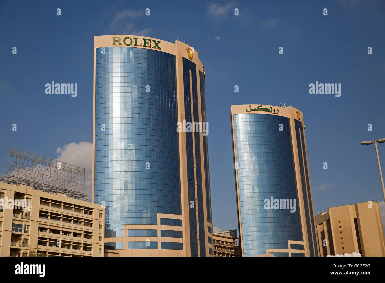 Rolex towers deira creek hi-res stock photography and images - Alamy