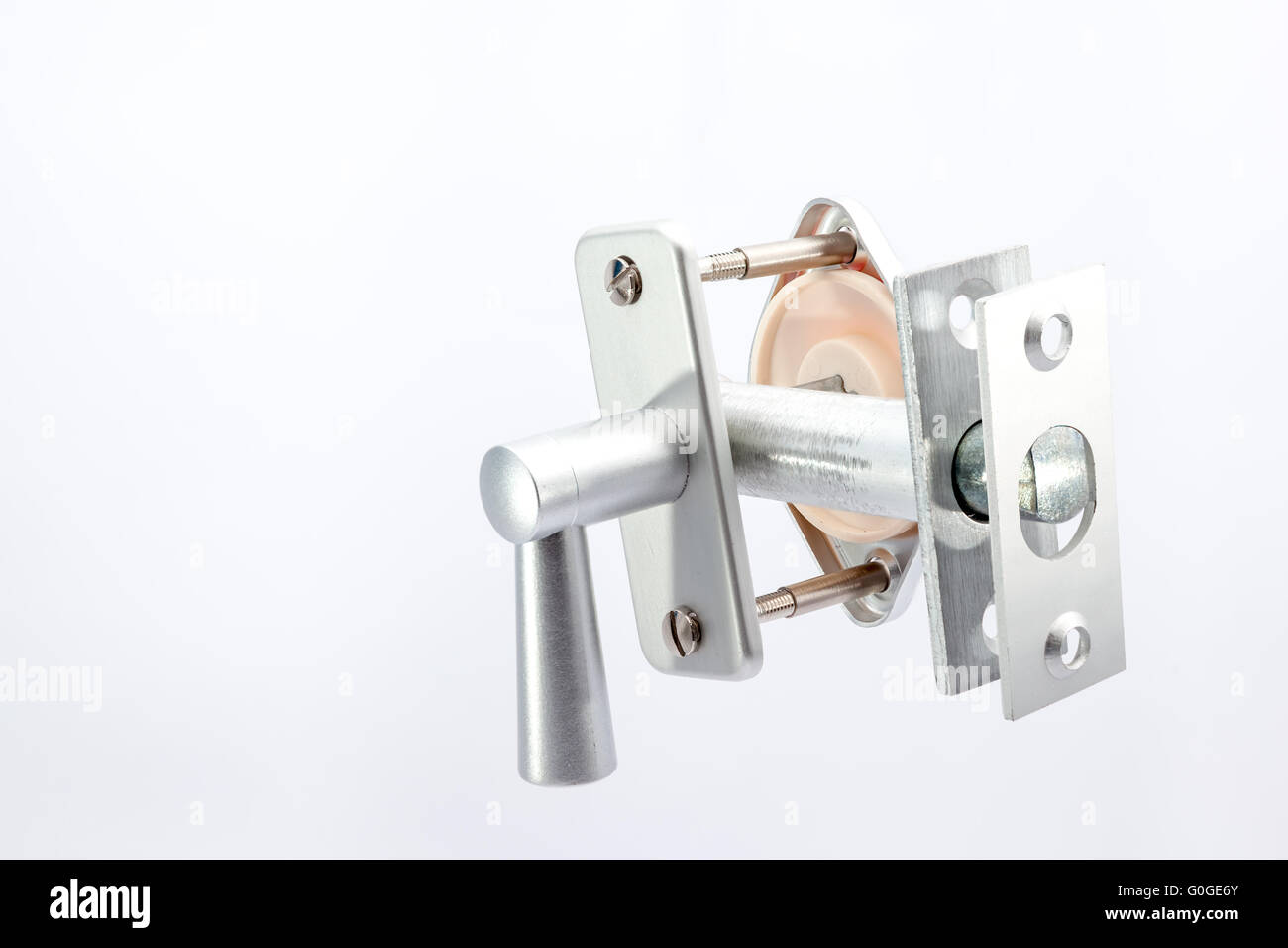an security lock for in the toilet door Stock Photo - Alamy