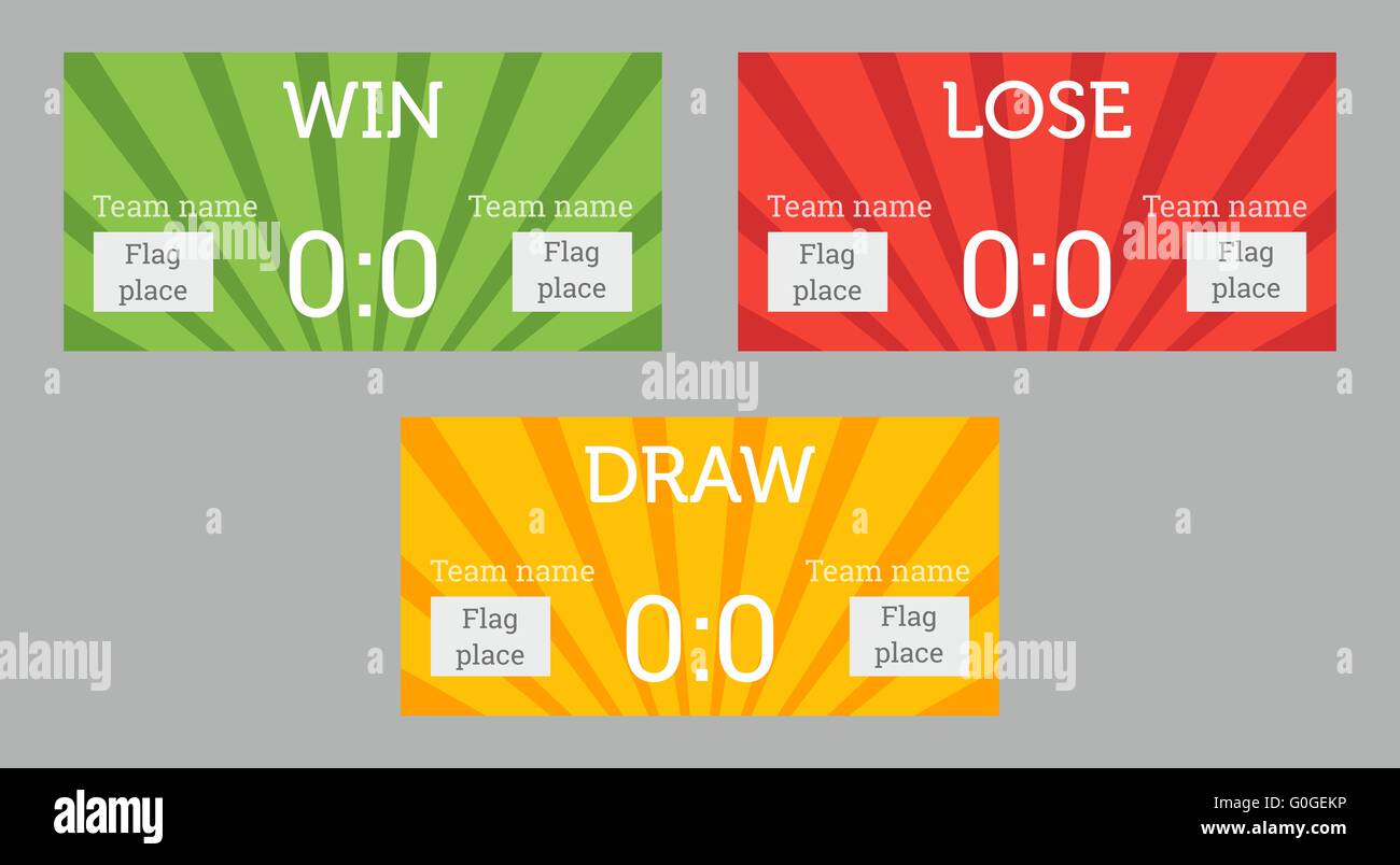 Win lose or draw hi-res stock photography and images - Alamy