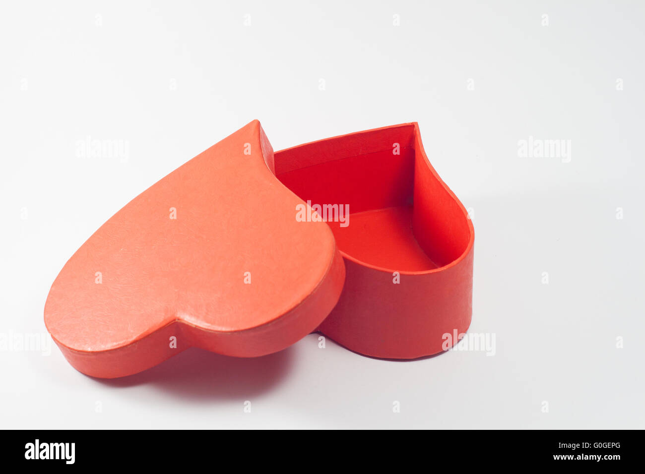 Red heart love box Stock Photo - Alamy