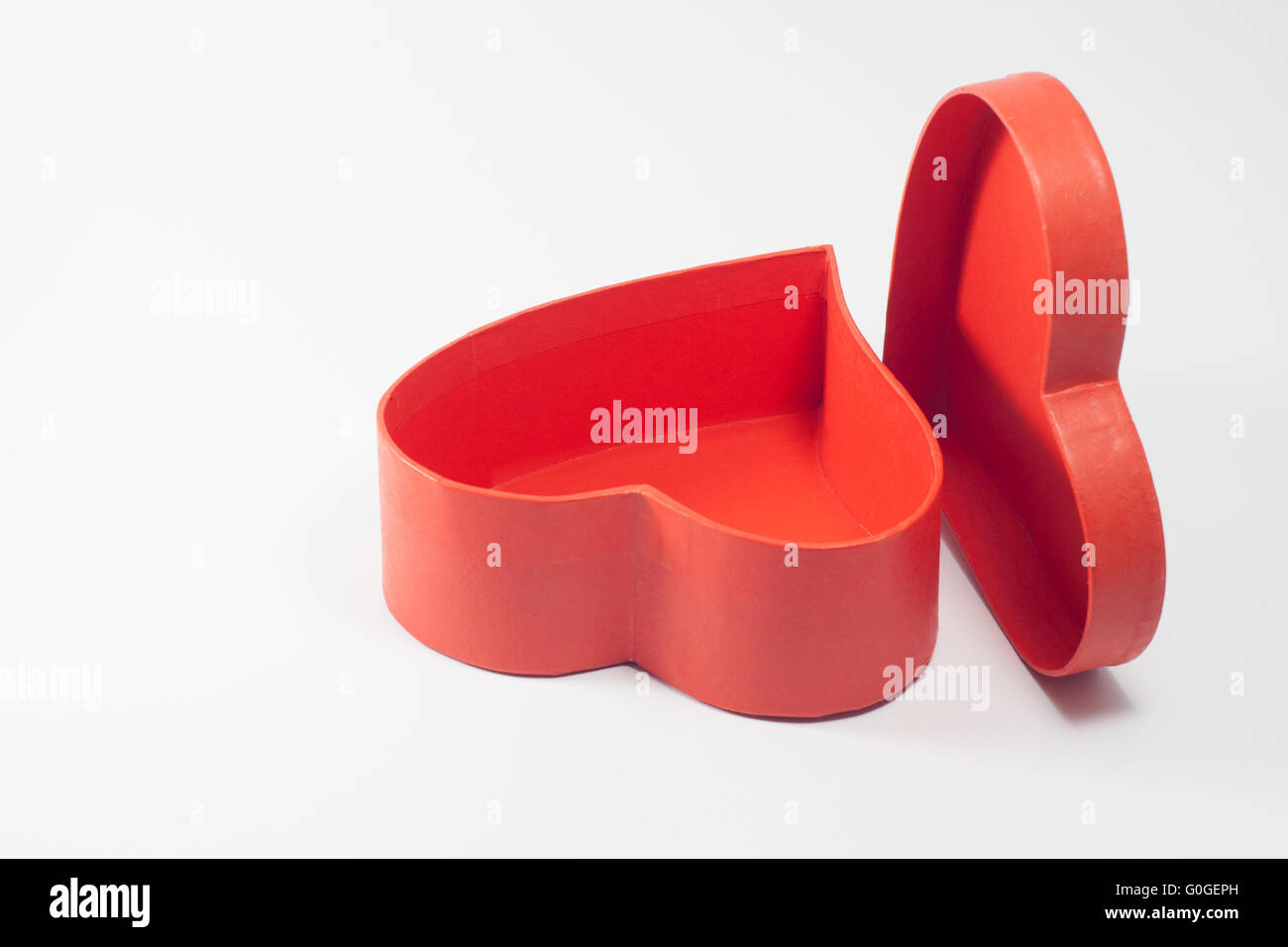 Red heart love box Stock Photo - Alamy