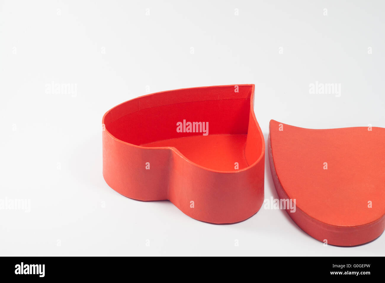 Red heart love box Stock Photo - Alamy