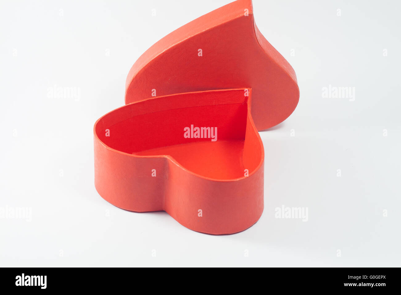 Red heart love box Stock Photo - Alamy