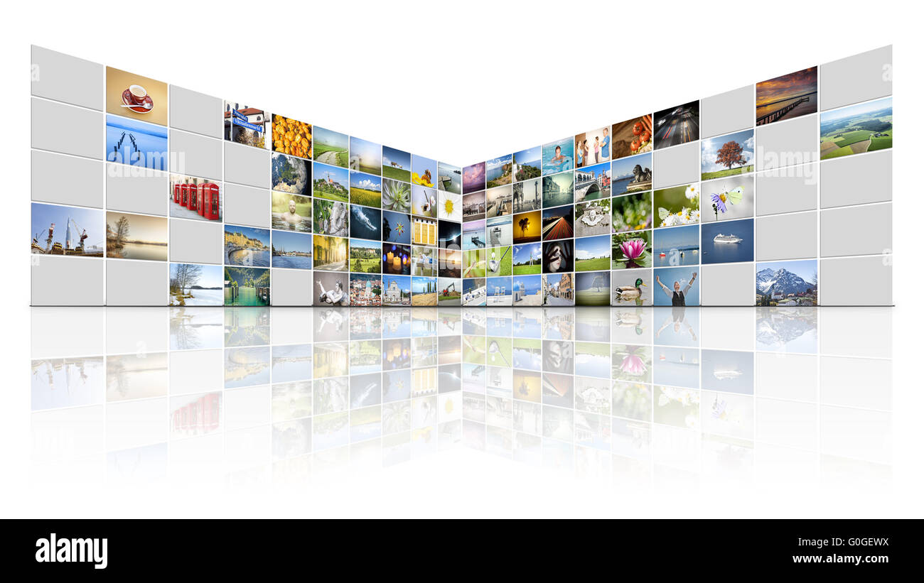 Screens collage hi-res stock photography and images - Alamy