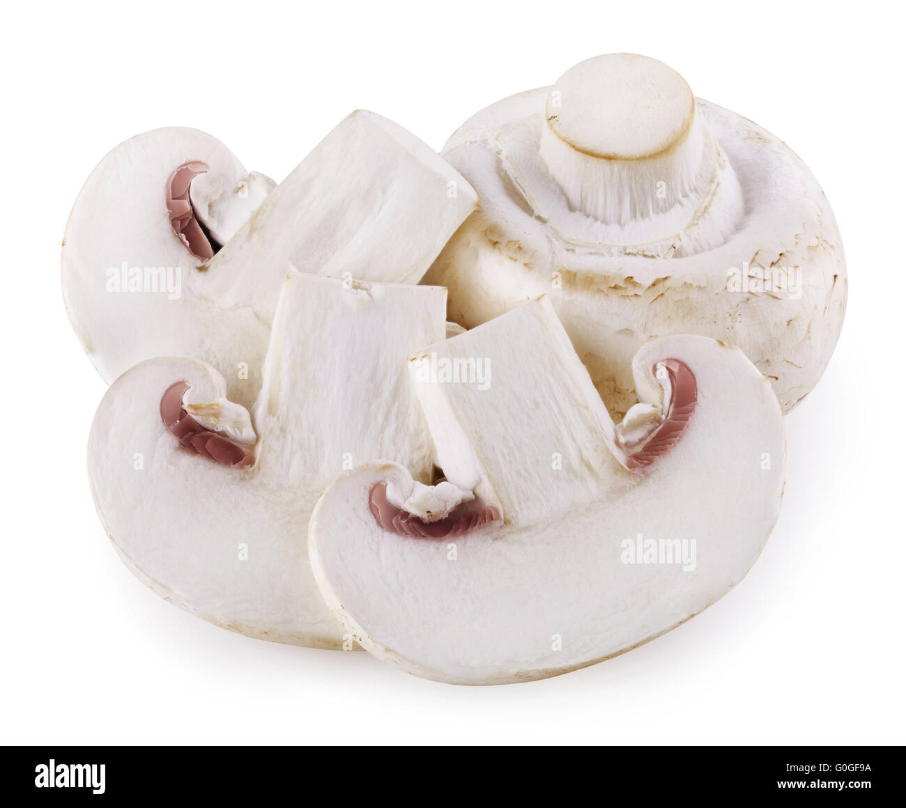 Handful of champignons Stock Photo - Alamy