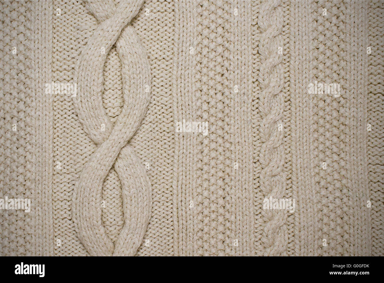 texture of white knitted fabric with patterns Stock Photo - Alamy