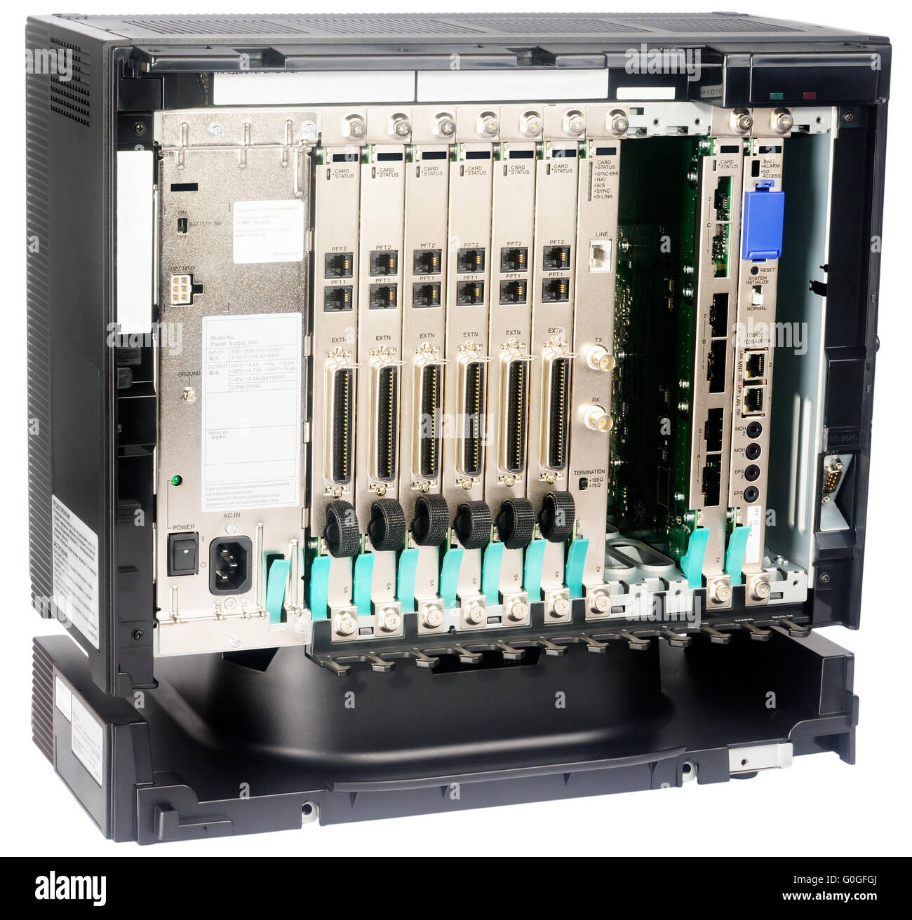 Phone switch system without front cover isolated on white Stock Photo ...