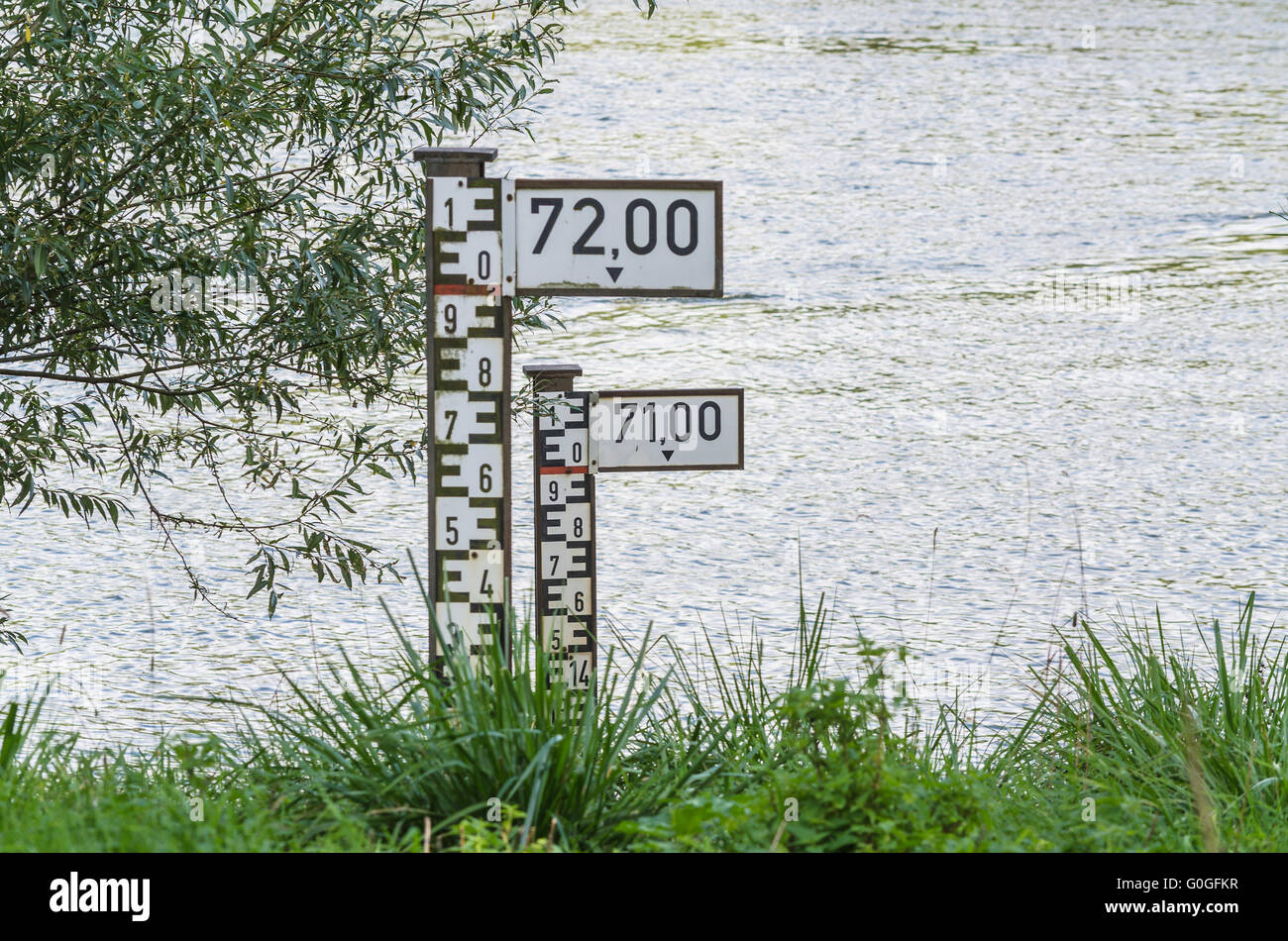 Water level measurement gauge hi-res stock photography and images - Alamy