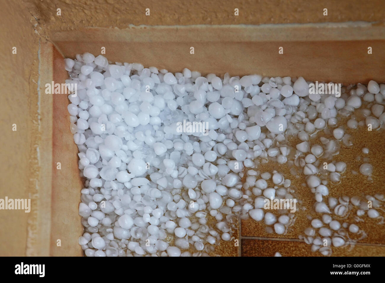 pile of hail Stock Photo - Alamy