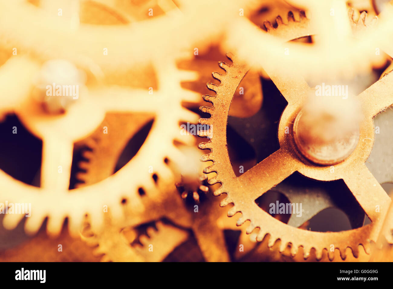 Grunge gear, cog wheels background. Industrial science, clockwork ...