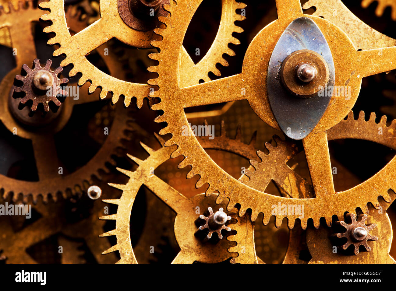 Grunge gear, cog wheels background. Industrial science, clockwork ...