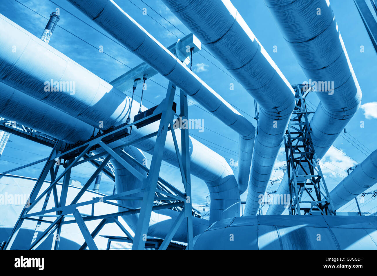 Gas pipes distribution station hi-res stock photography and images - Alamy