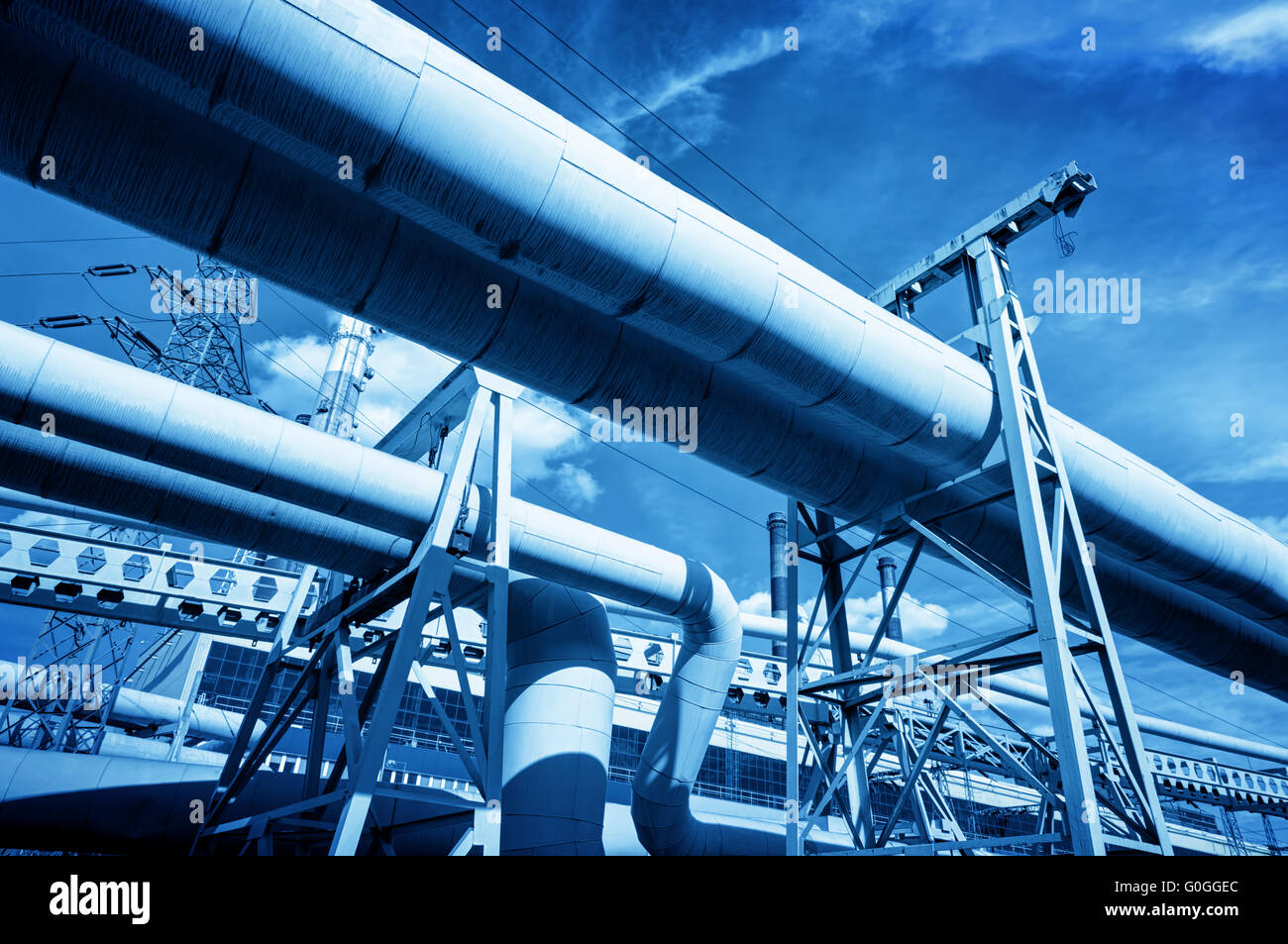 Gas pipes distribution station hi-res stock photography and images - Alamy