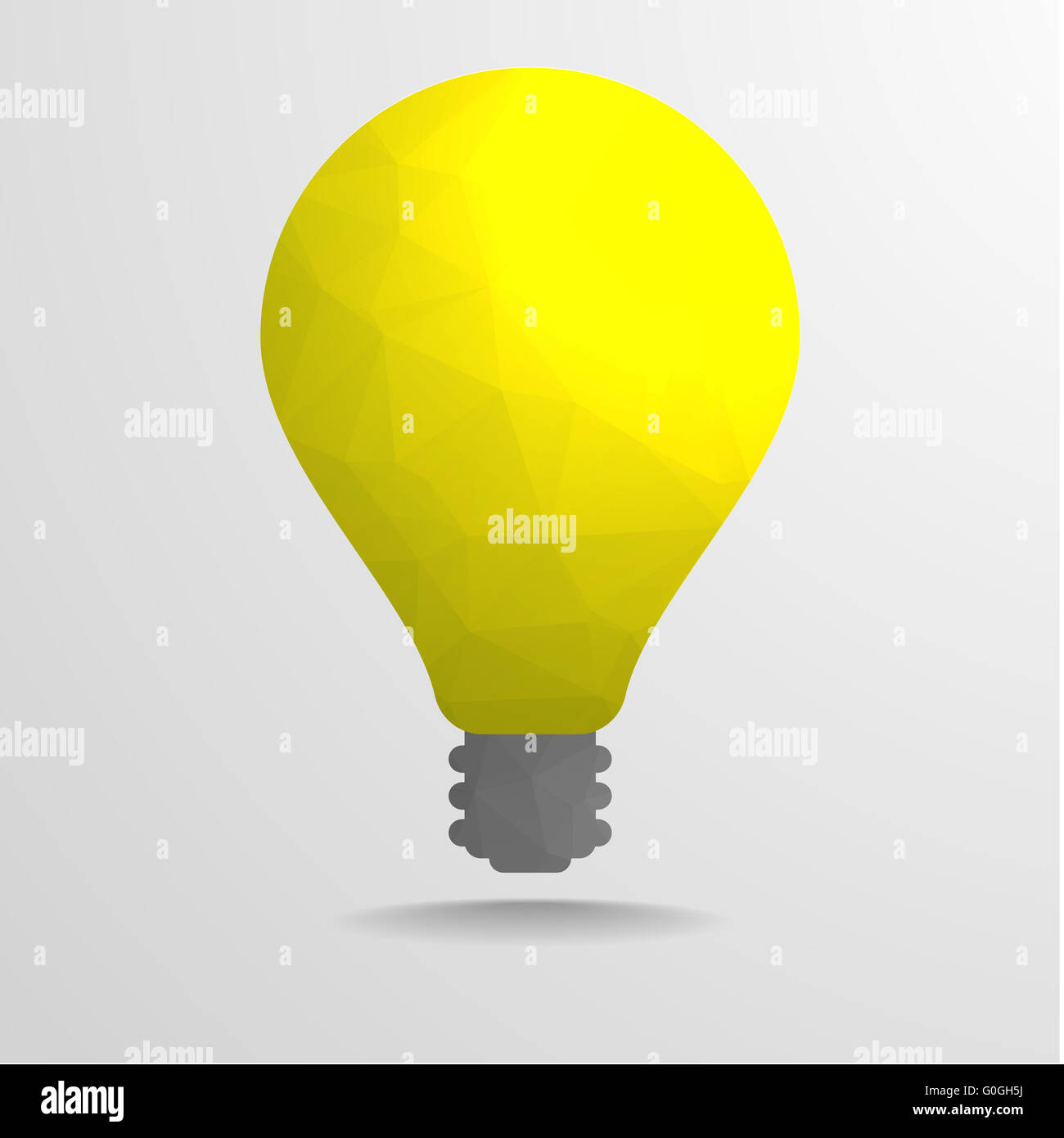 low poly lightbulb Stock Photo - Alamy