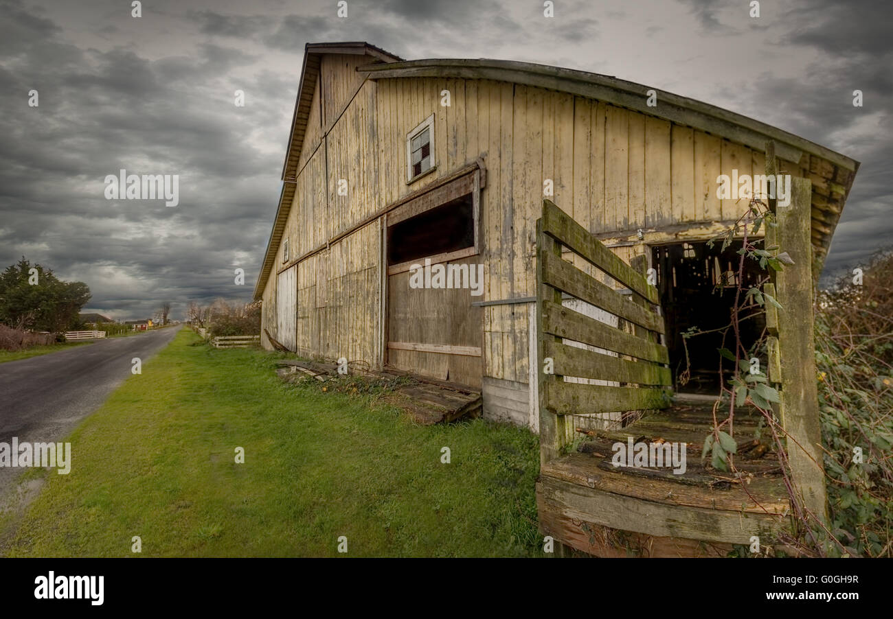 Old Barn, Panoramic Color Image Stock Photo - Alamy