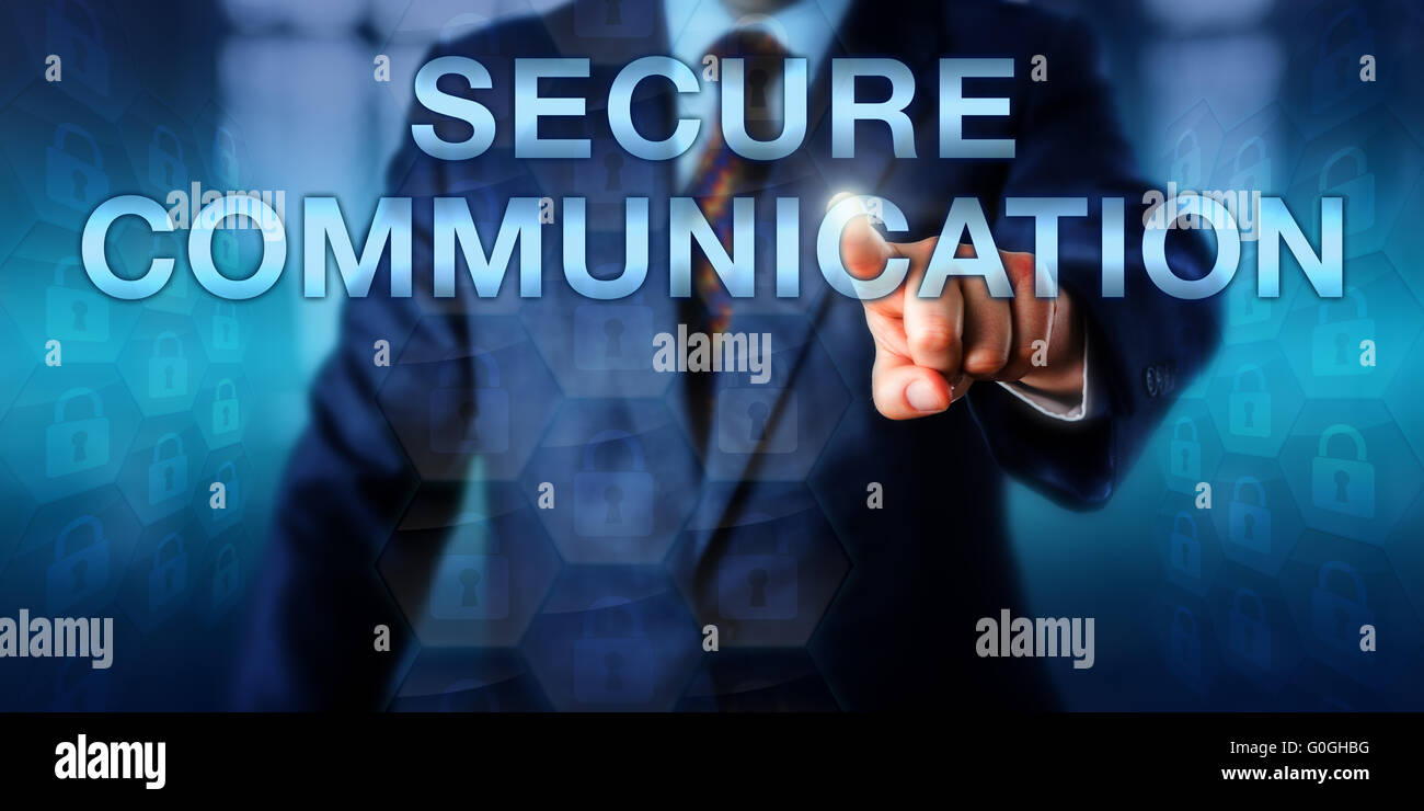 Secure communication hi-res stock photography and images - Alamy
