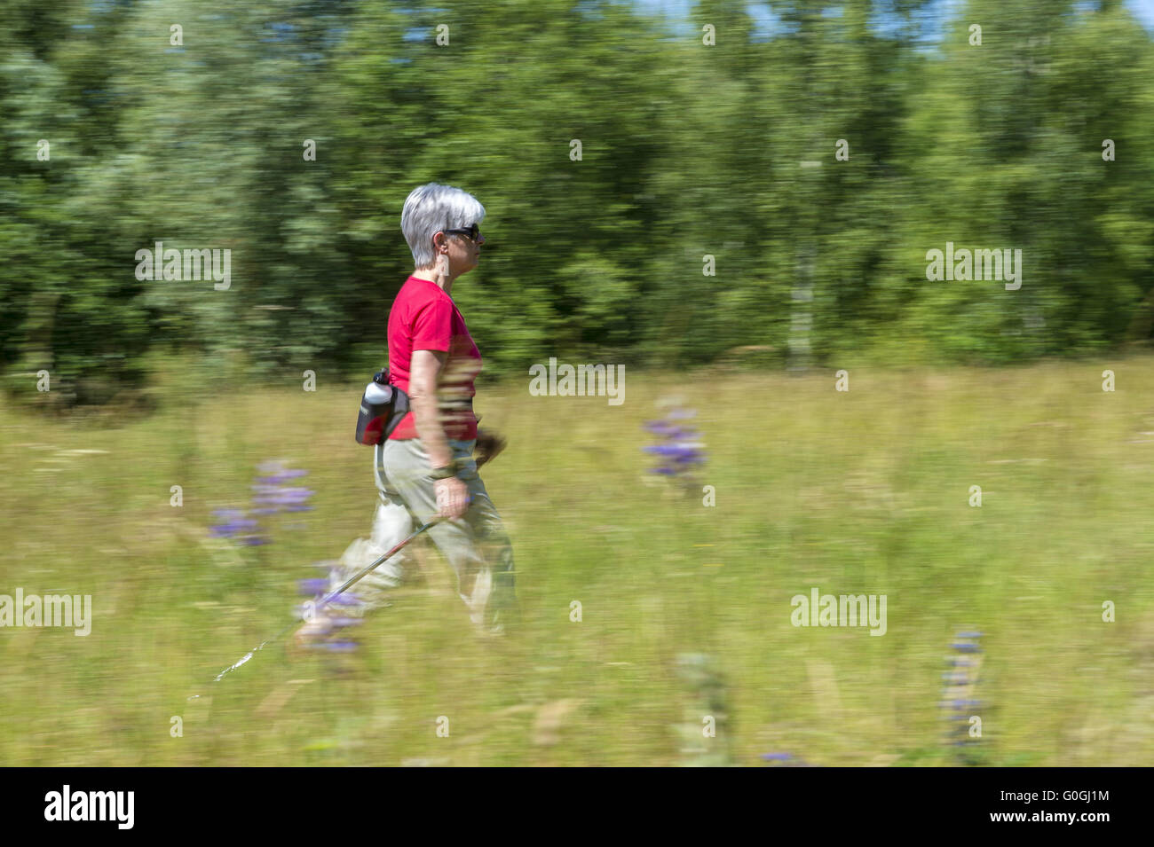 Lady running red hair hi-res stock photography and images - Alamy