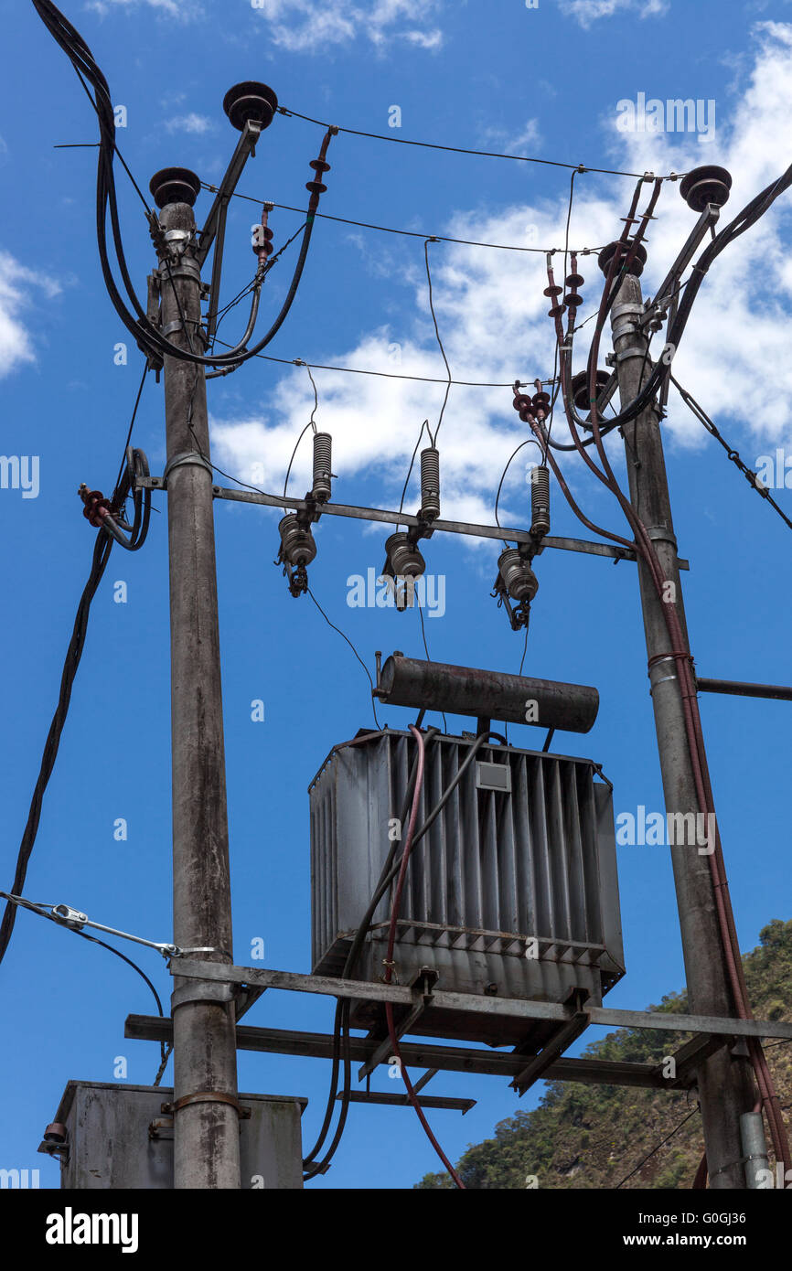 poles with transformers Stock Photo - Alamy