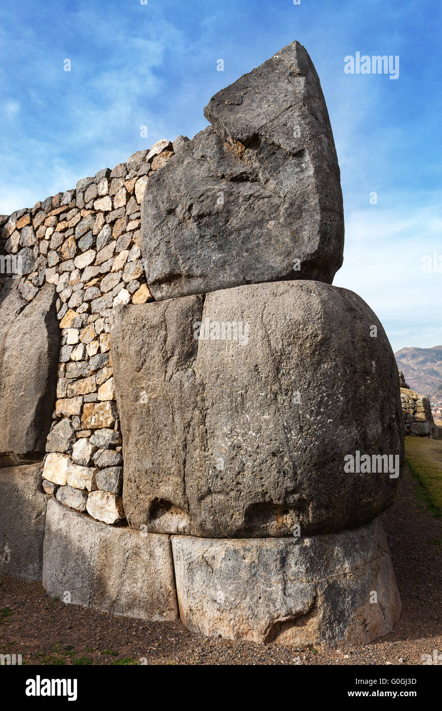 stone in the Inca fortress Stock Photo - Alamy