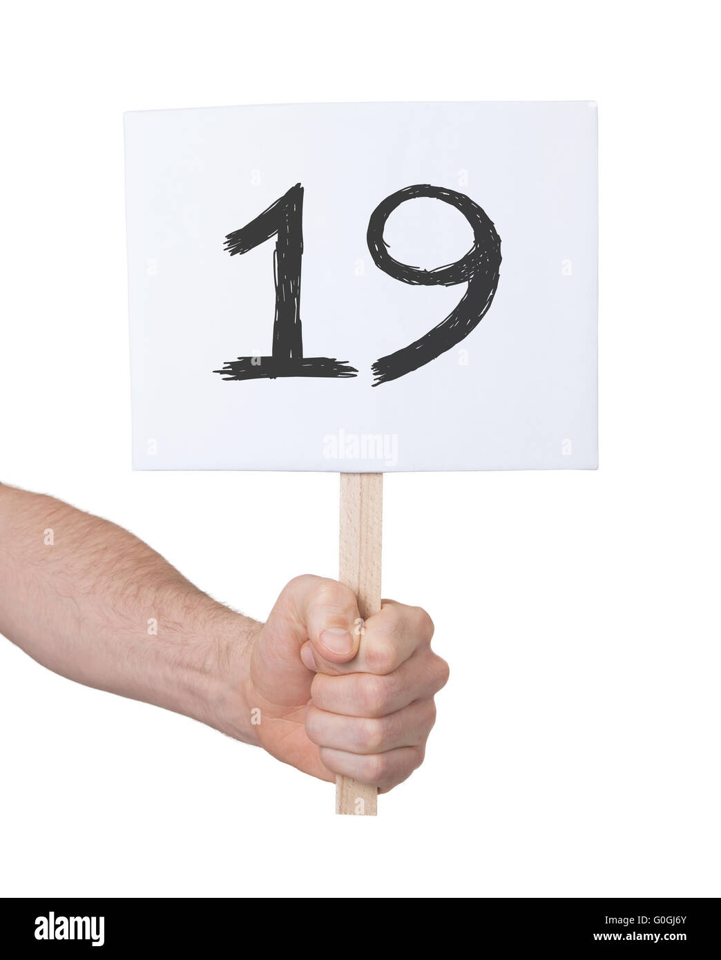 Number 19 sign hi-res stock photography and images - Alamy