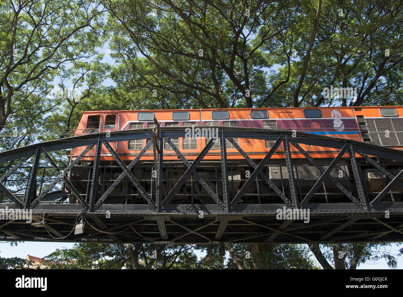 THAILAND KANCHANABURI DEATH RAILWAY BRIDGE RIVER KWAI Stock Photo - Alamy
