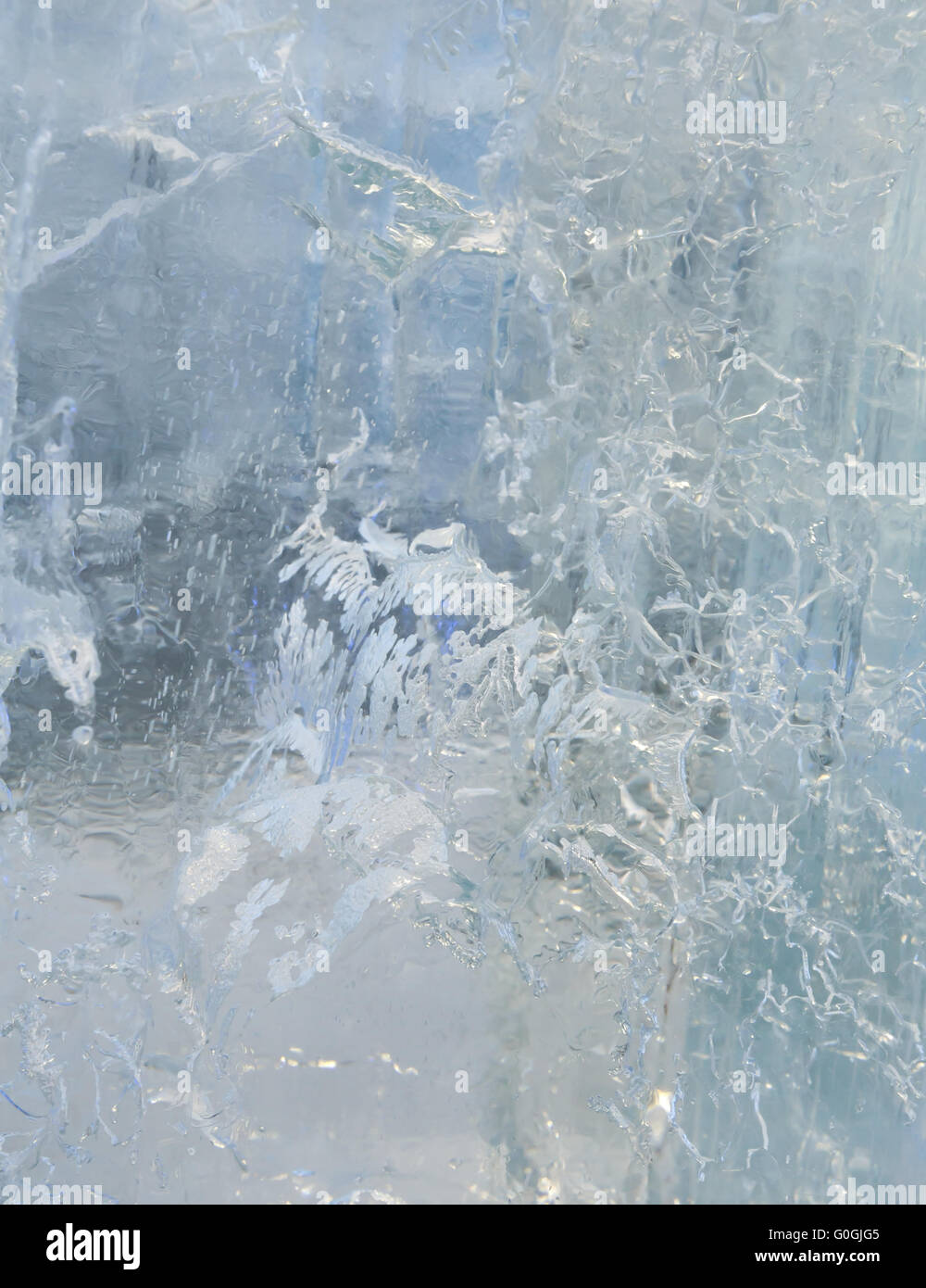 Glacial transparent wall of ice with patterns Stock Photo - Alamy