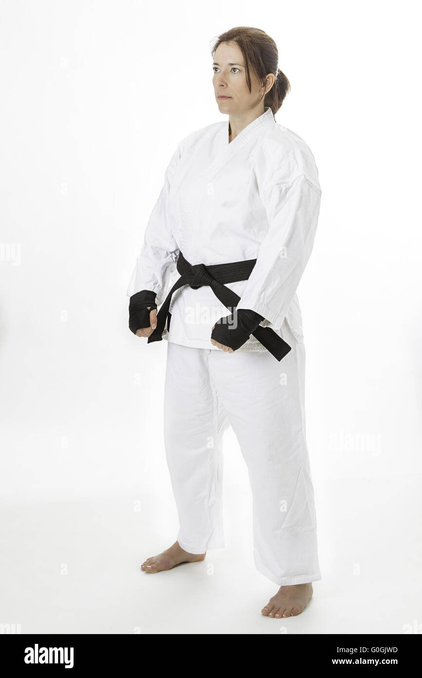 Female fight fighting fighter karate hi-res stock photography and images - Alamy