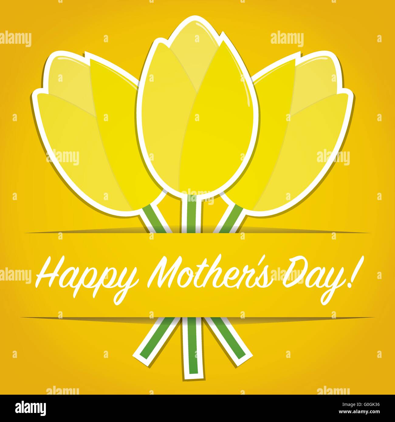 Tulip Mother's Day card in vector format Stock Vector Image & Art - Alamy