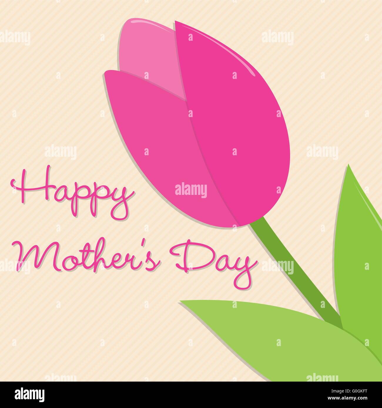 Tulip Mother's Day card in vector format Stock Vector Image & Art - Alamy