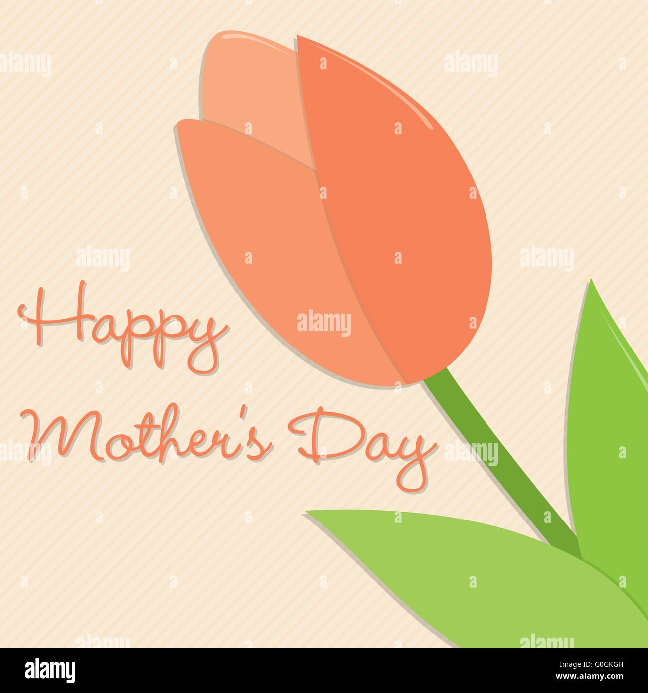 Tulip Mother's Day card in vector format Stock Vector Image & Art - Alamy