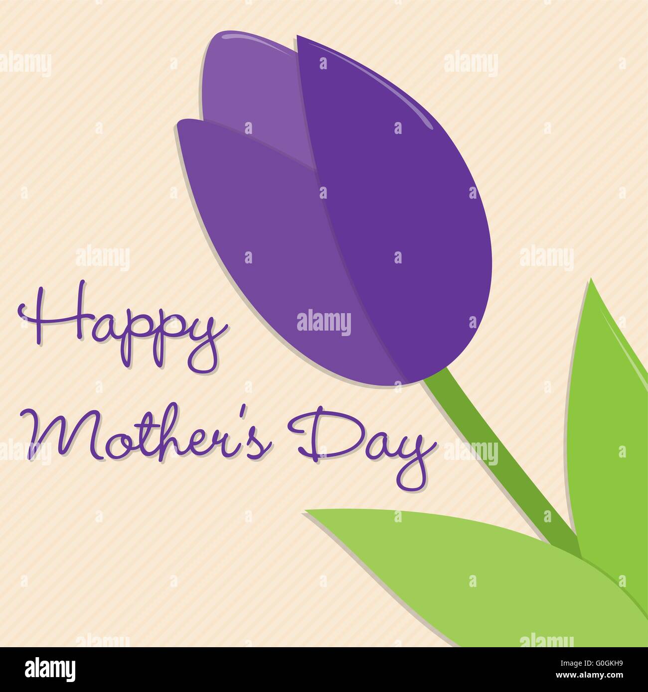Tulip Mother's Day card in vector format Stock Vector Image & Art - Alamy