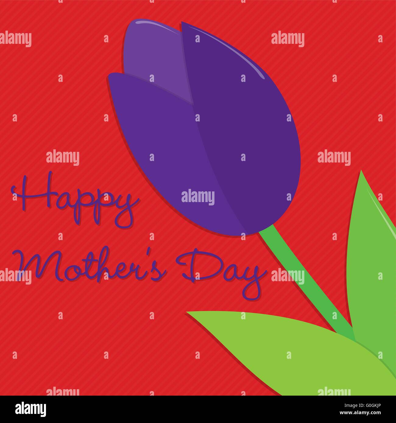 Tulip Mother's Day card in vector format Stock Vector Image & Art - Alamy