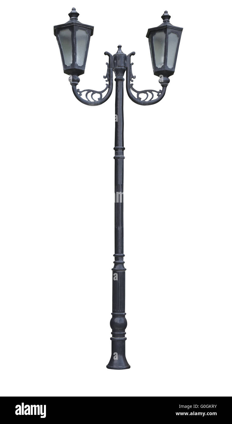 Double lamp post Cut Out Stock Images & Pictures - Alamy