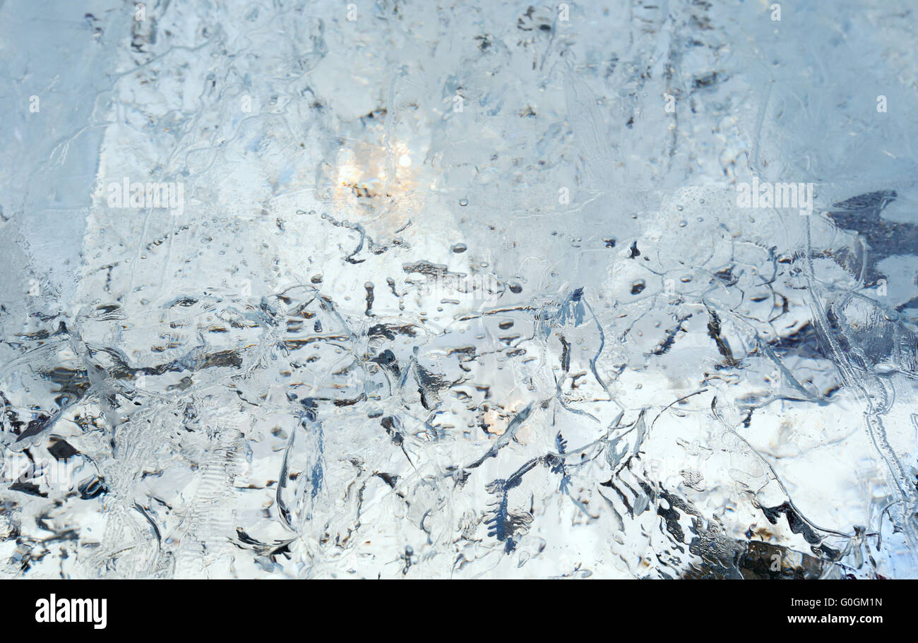 Glacial transparent wall of ice with patterns Stock Photo - Alamy