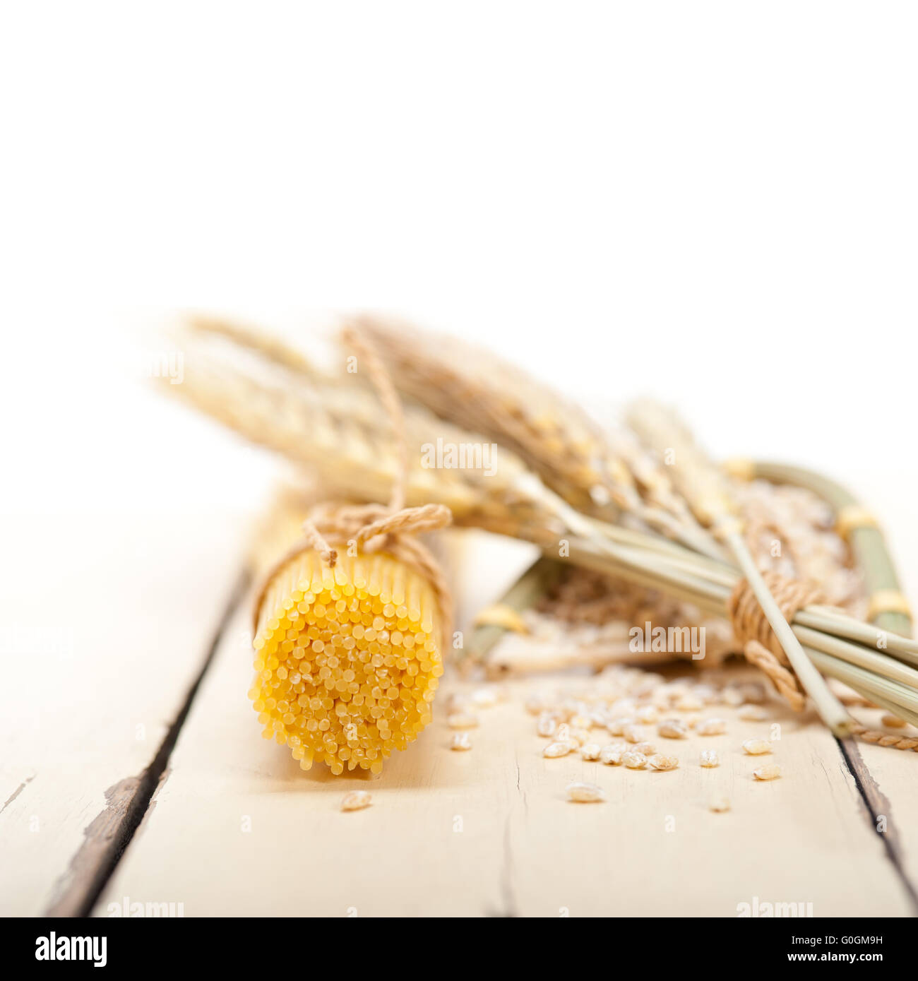 organic Raw italian pasta and durum wheat Stock Photo - Alamy
