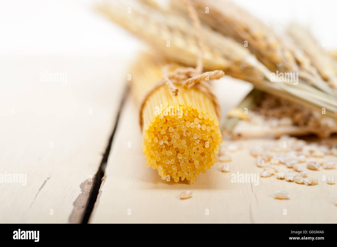 organic Raw italian pasta and durum wheat Stock Photo - Alamy