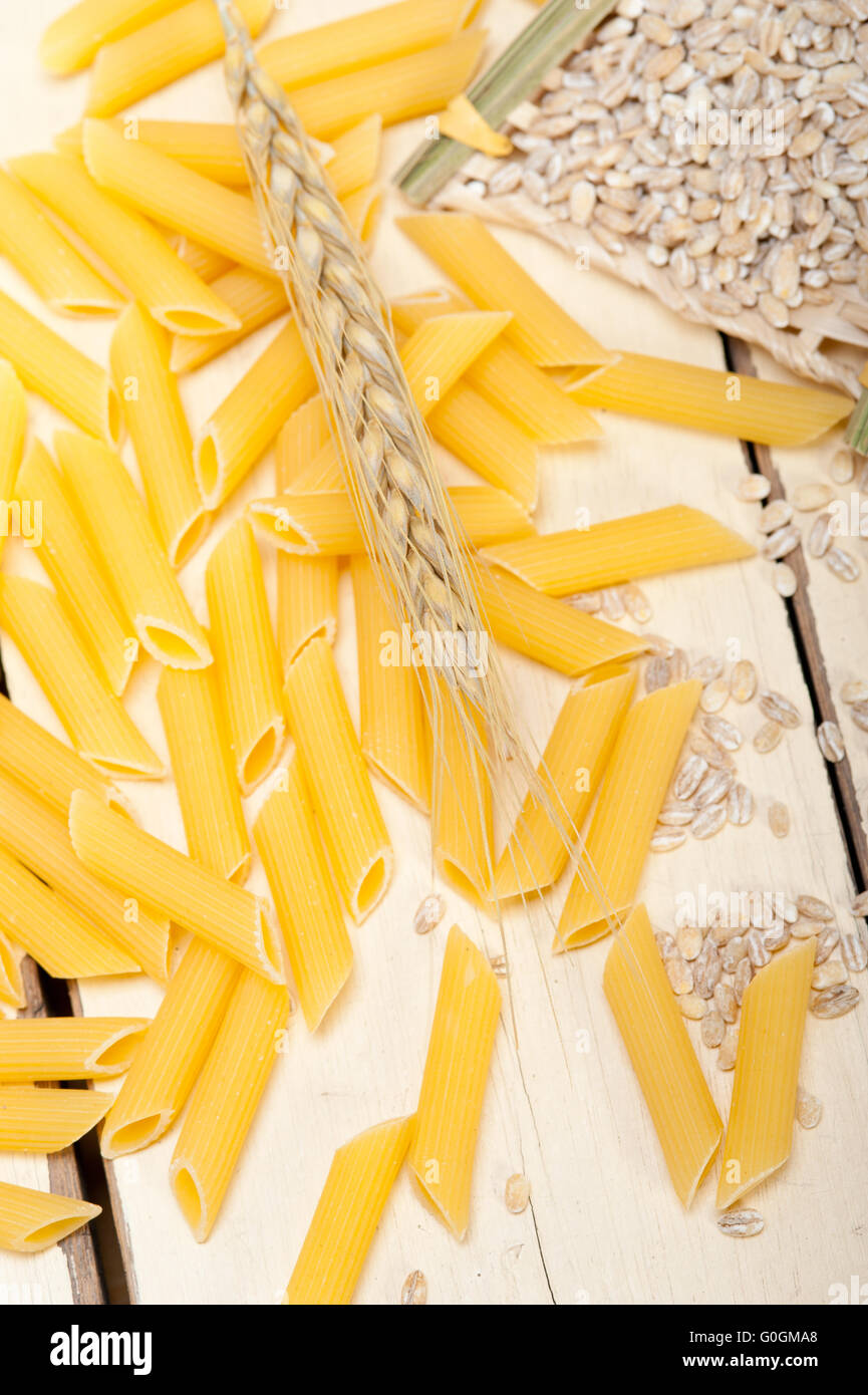 Italian pasta penne with wheat Stock Photo - Alamy
