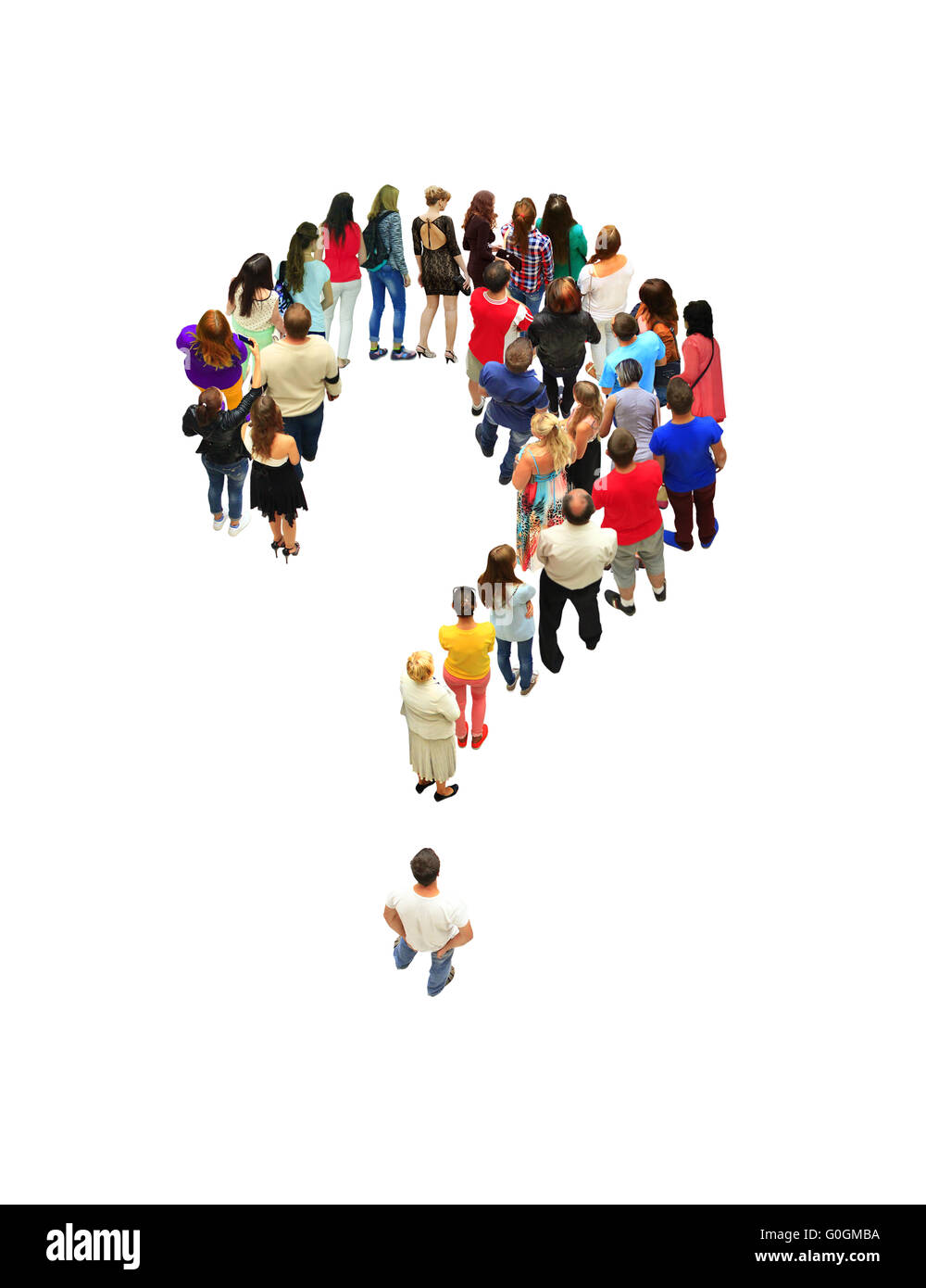 Business team holding question marks hi-res stock photography and ...