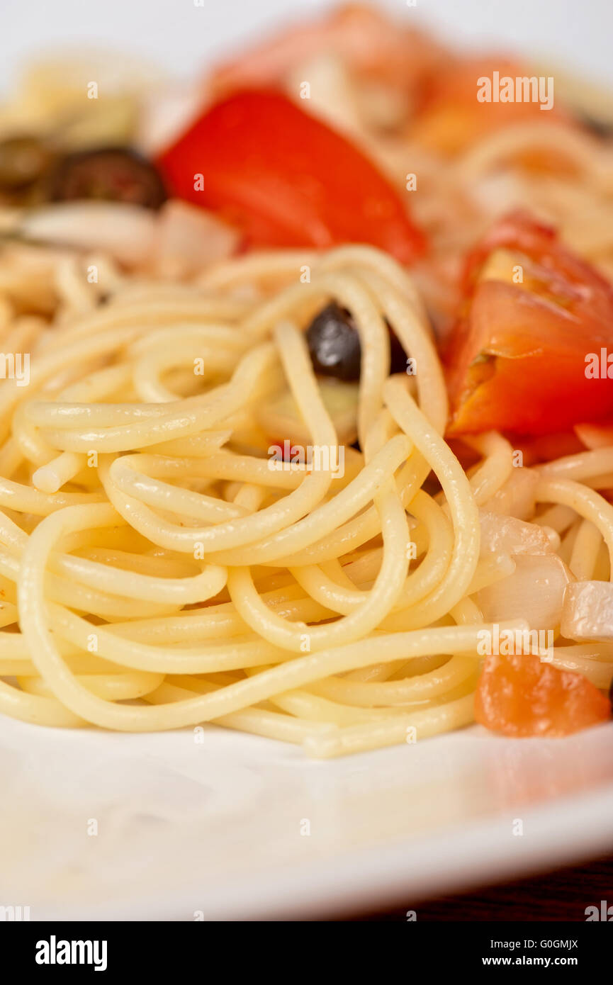 Pasta with vegetable Stock Photo - Alamy