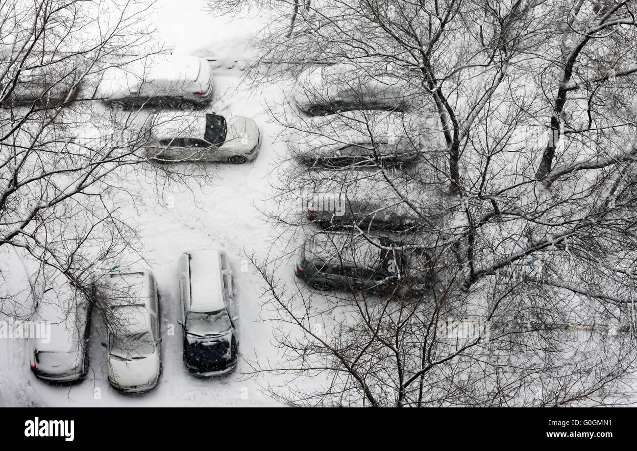The first snow Stock Photo - Alamy