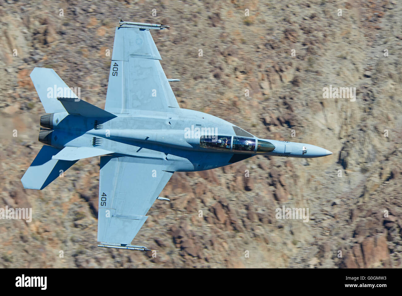 Close Up Shot OF A United States Navy F/A-18F Super Hornet At Low ...