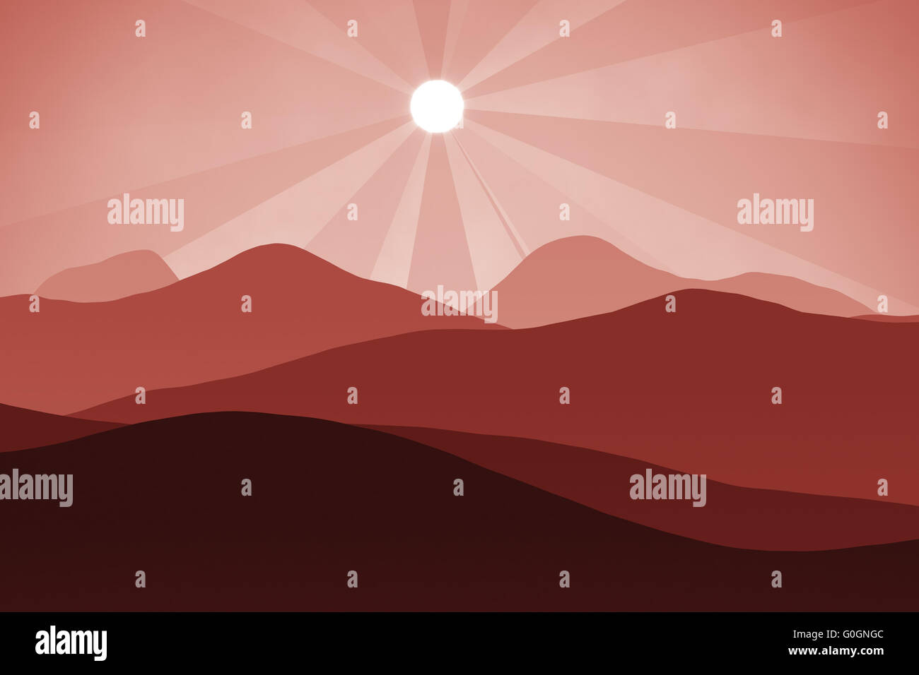 red landscape background Stock Photo - Alamy