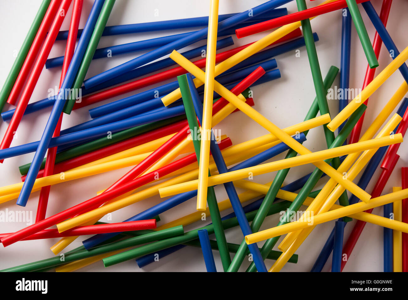 Multi Color flexible straws Stock Photo - Alamy
