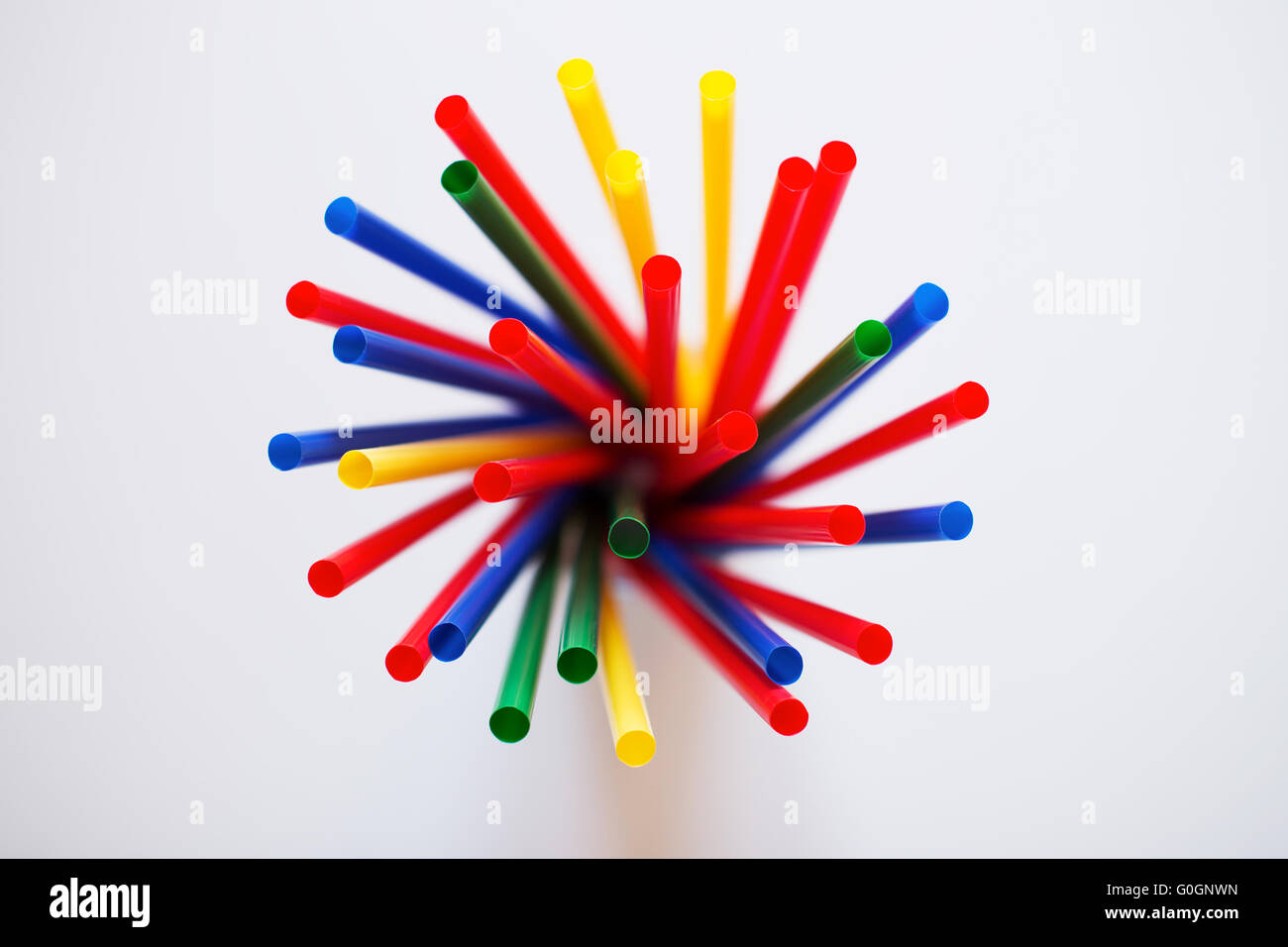 Multi Color flexible straws Stock Photo - Alamy