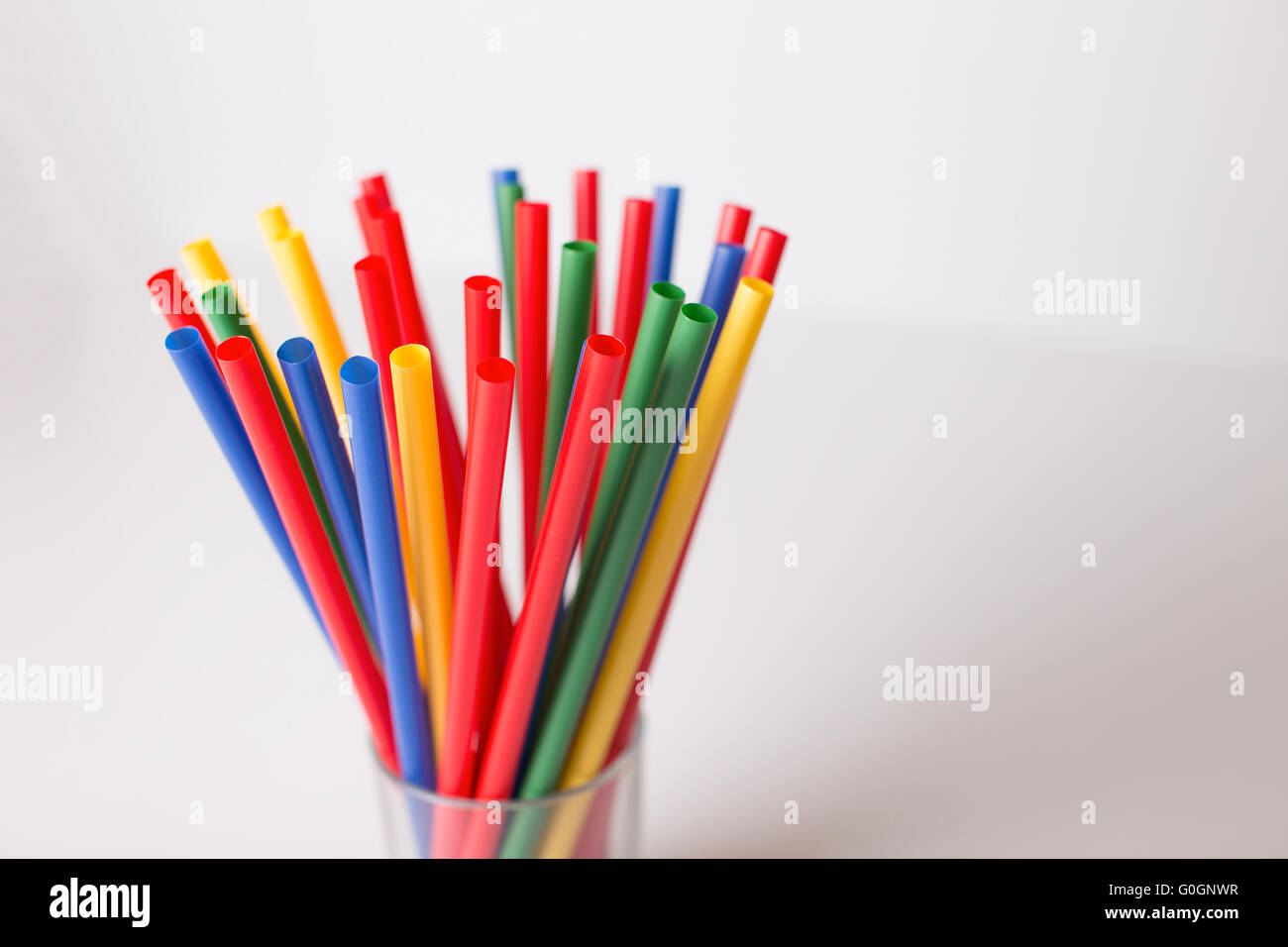 Multi Color flexible straws Stock Photo - Alamy