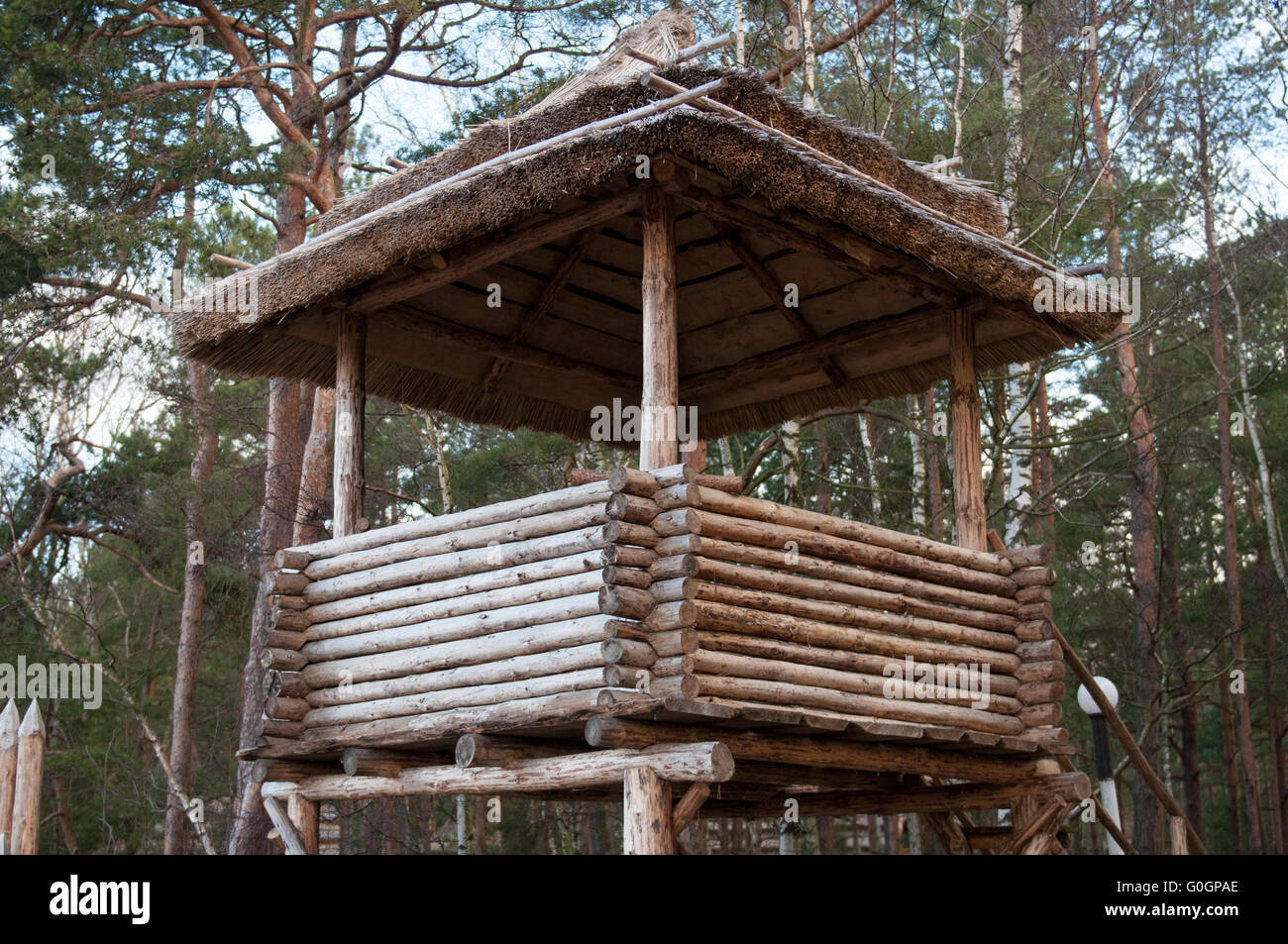 Wooden observation tower Stock Photo - Alamy
