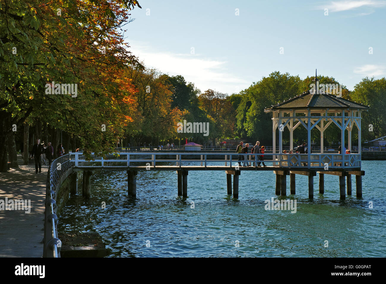 Lake Pavilion on the Promenade - Bregenz Stock Photo - Alamy